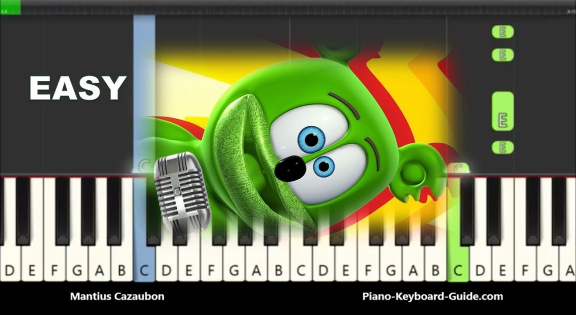 How to Play The Gummy Bear Song on Piano – Gummibär Easy Piano Tutorial ...